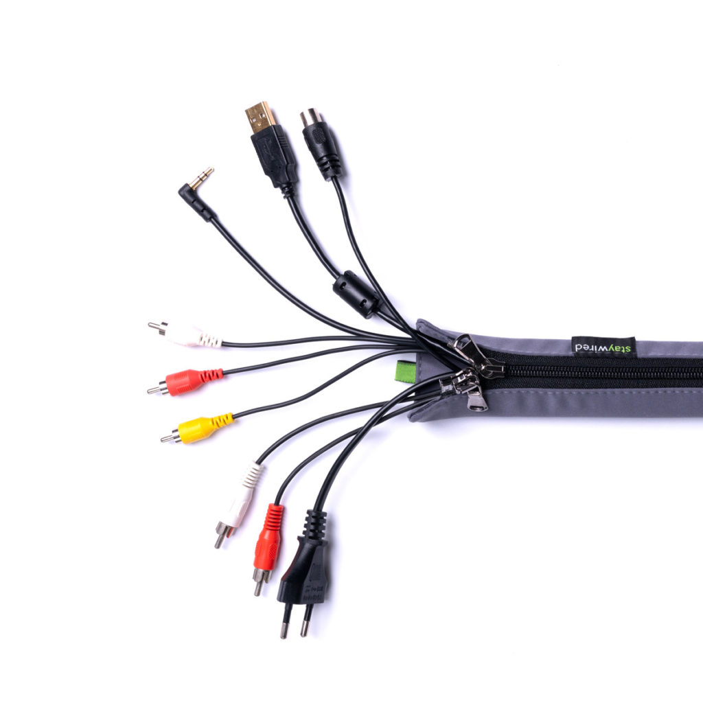 staywired pro Flex Kabelmantel 150cm grau - staywired